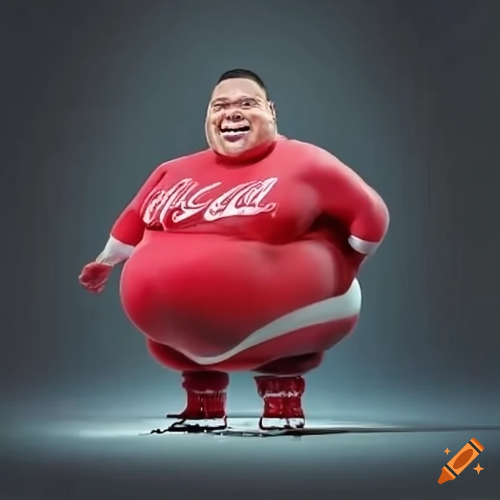 Meme featuring a character and coca cola reference on Craiyon