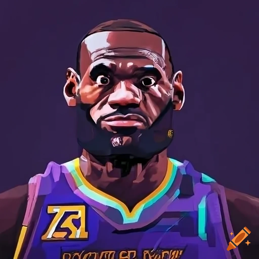Futuristic robots resembling lebron james and kobe bryant playing ...