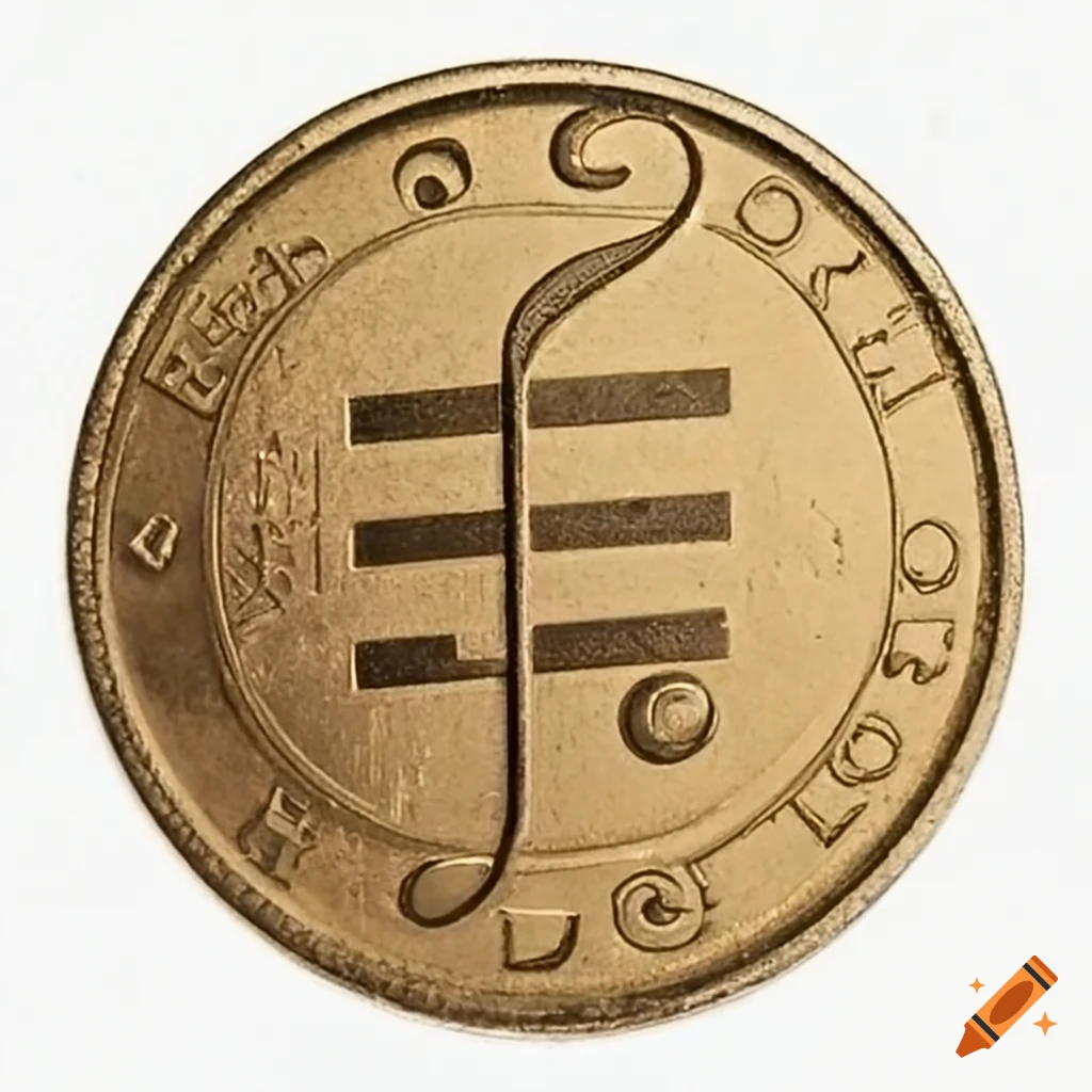 Musical note coin on Craiyon