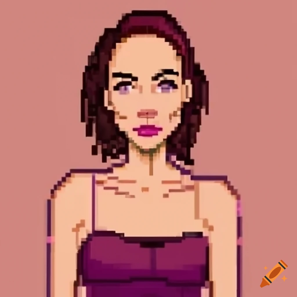 Whitney cummings character in stardew valley game on Craiyon