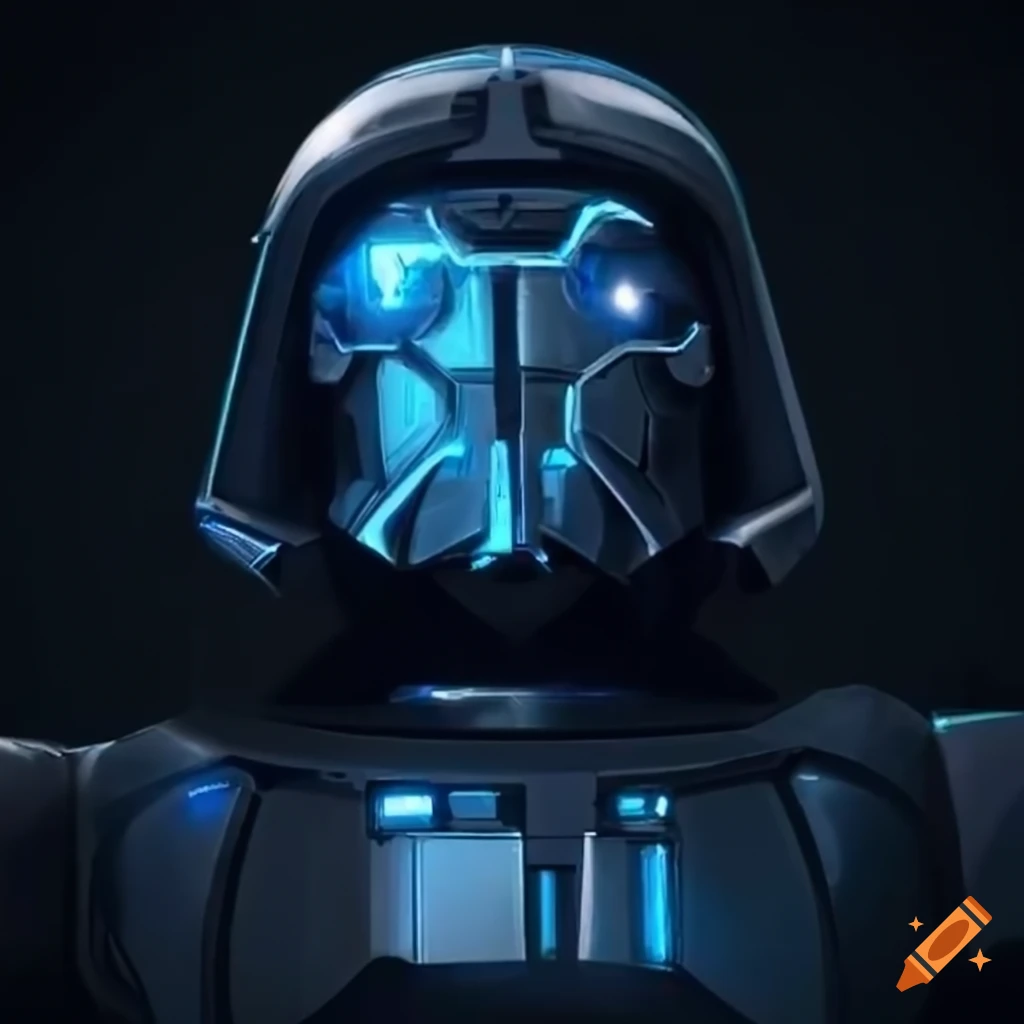 Futuristic android with star wars inspired design on Craiyon
