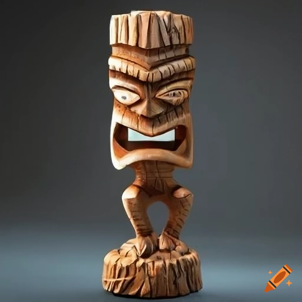 Tiki statues on Craiyon