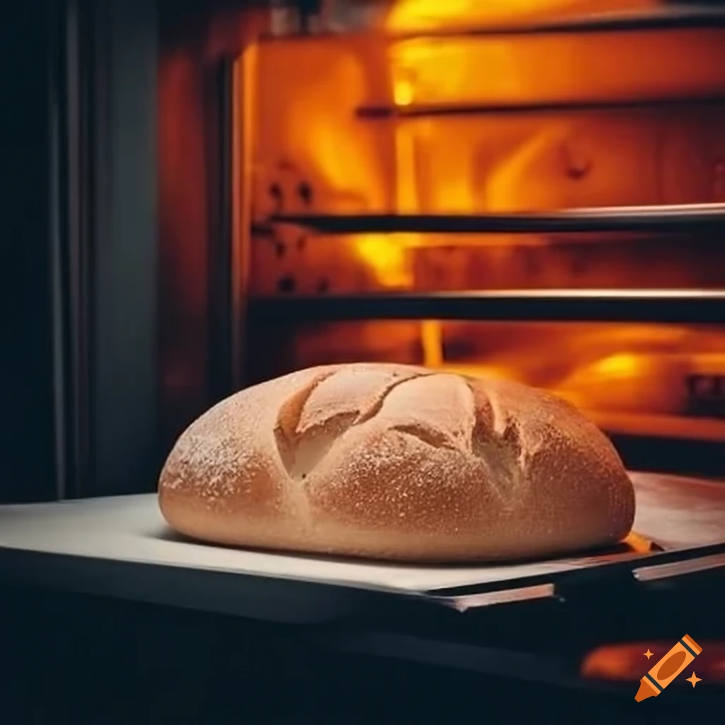 Baking bread in the oven on Craiyon