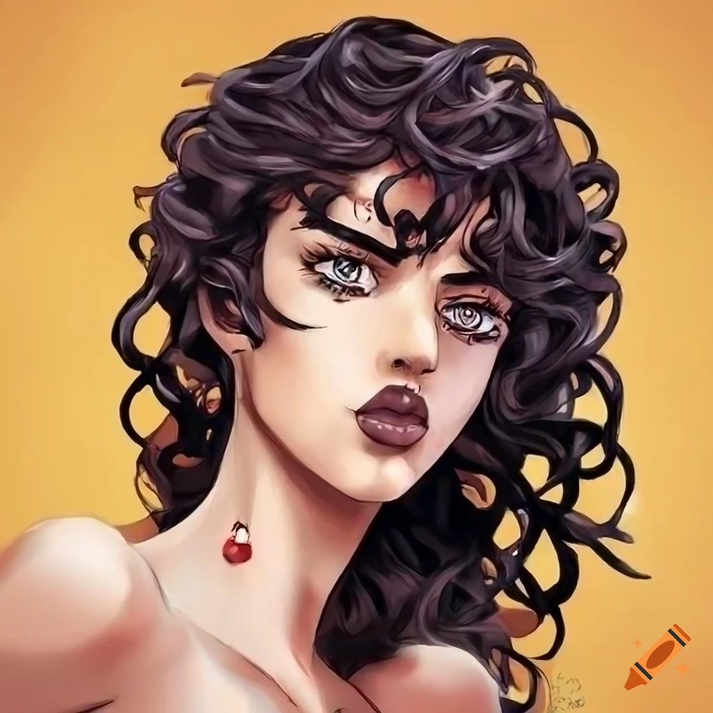 Intricate character art inspired by jojo's bizarre adventure, featuring ...