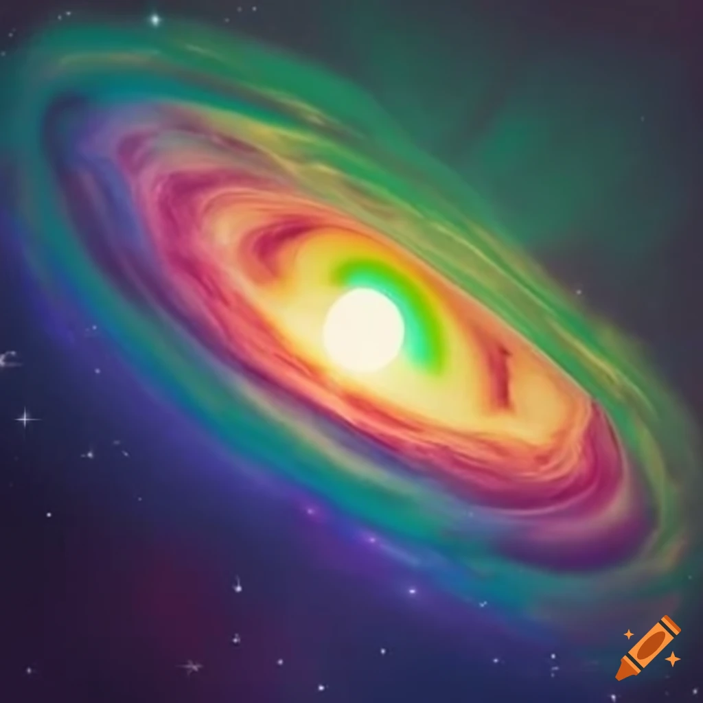 Rainbow space on Craiyon