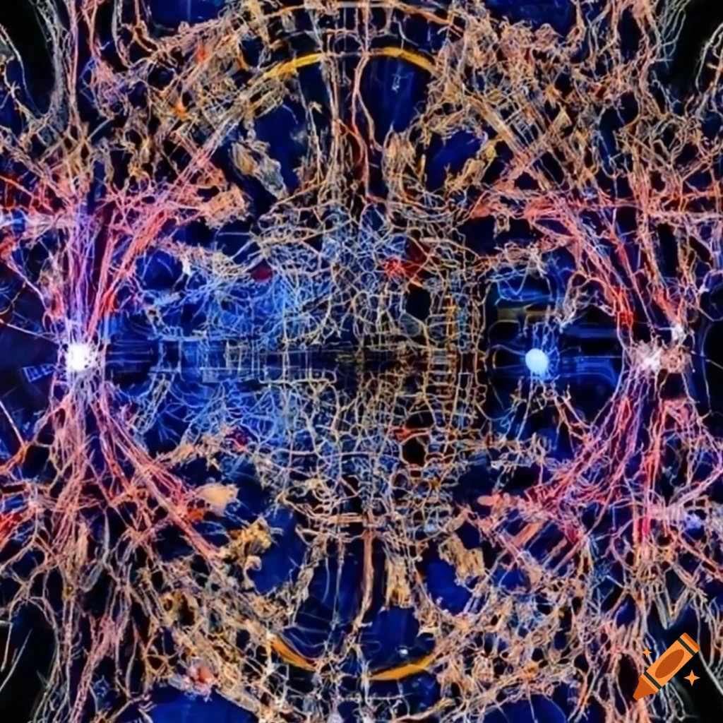 Modern network topology diagram on Craiyon