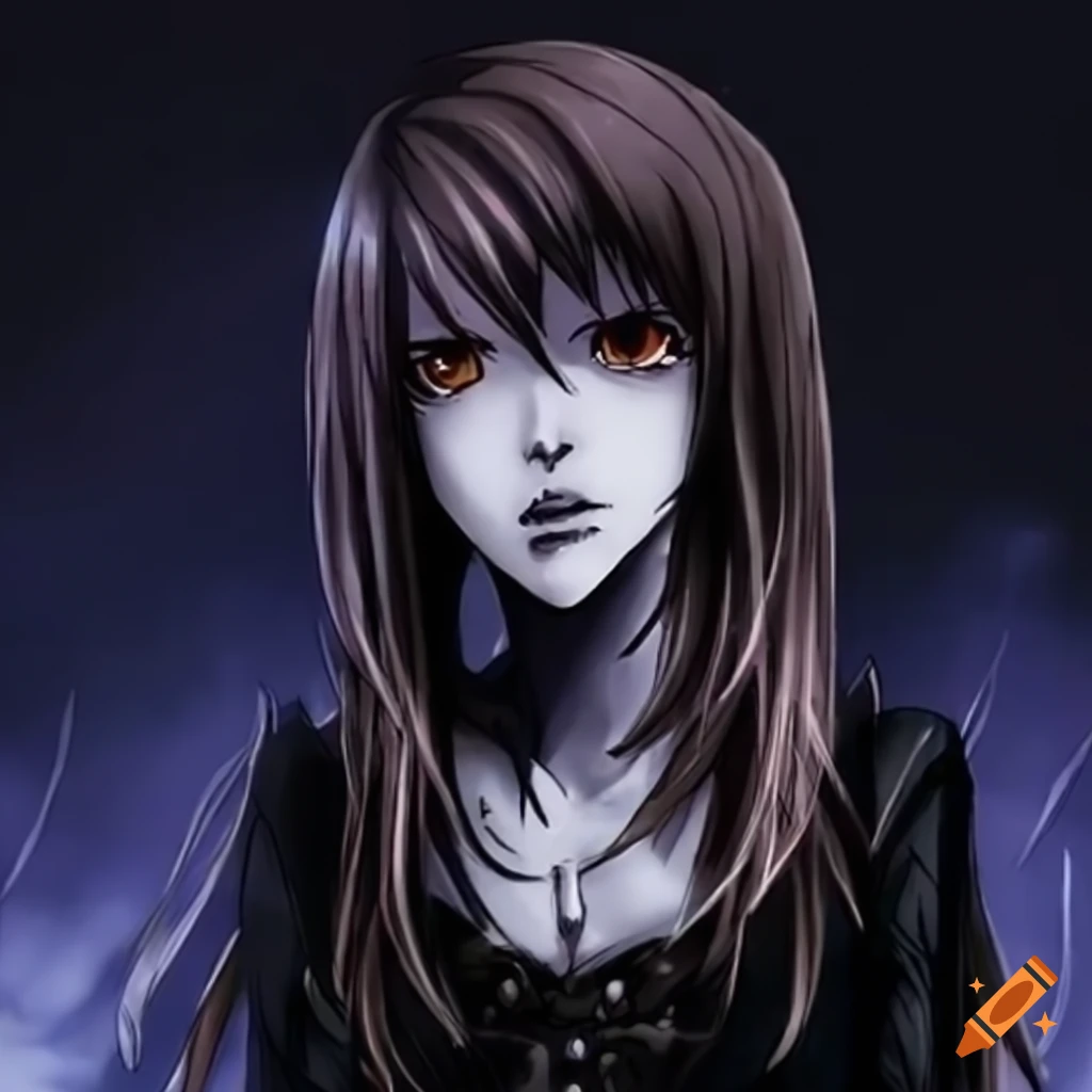 Death note shinigami female character on Craiyon