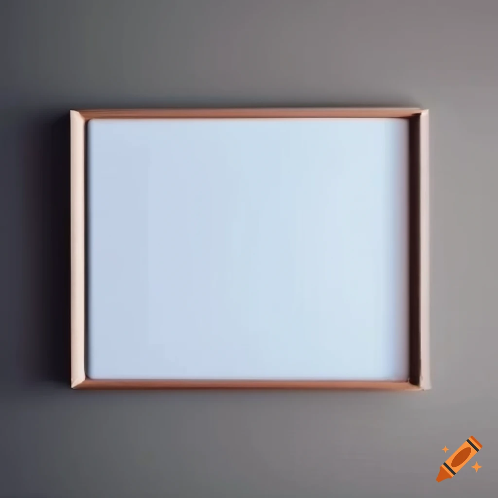 Picture frame on a table ready to insert a photo on Craiyon