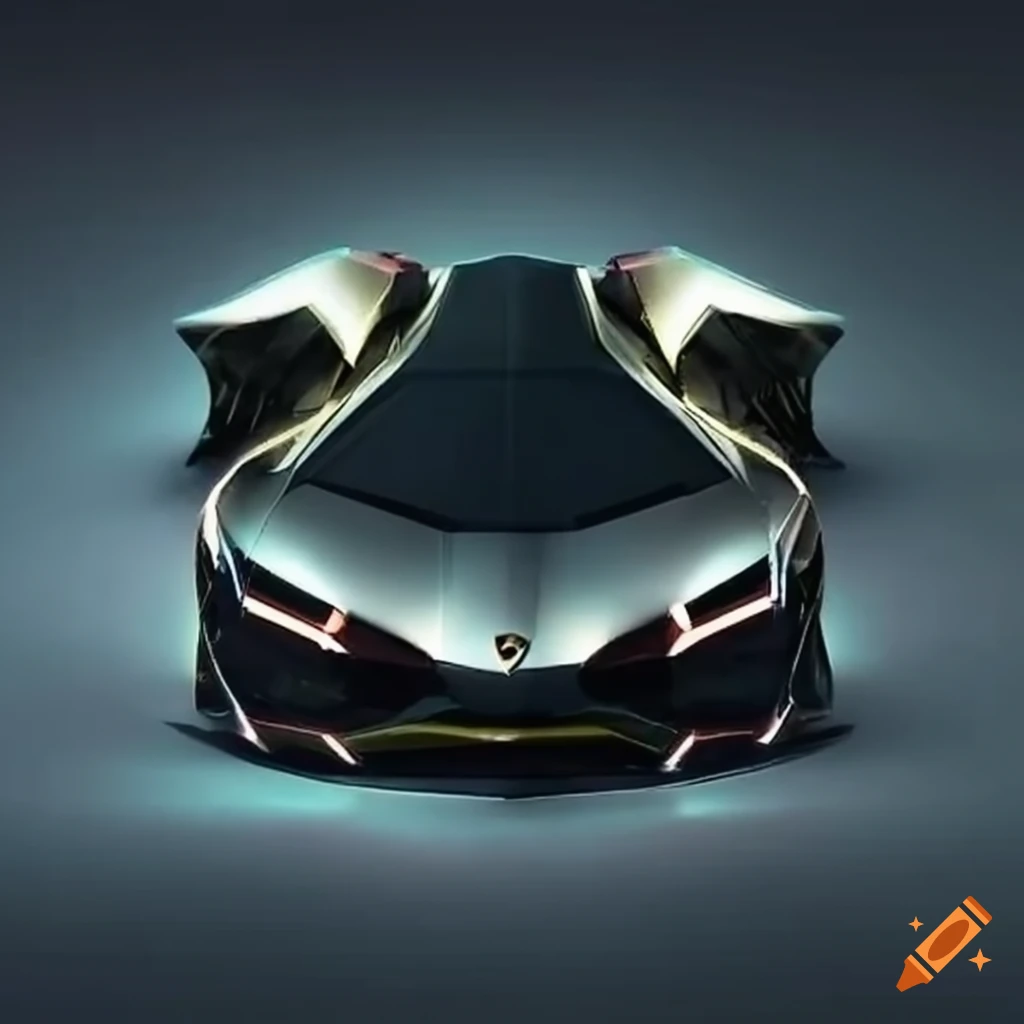 Futuristic Lamborghini concept car design on Craiyon