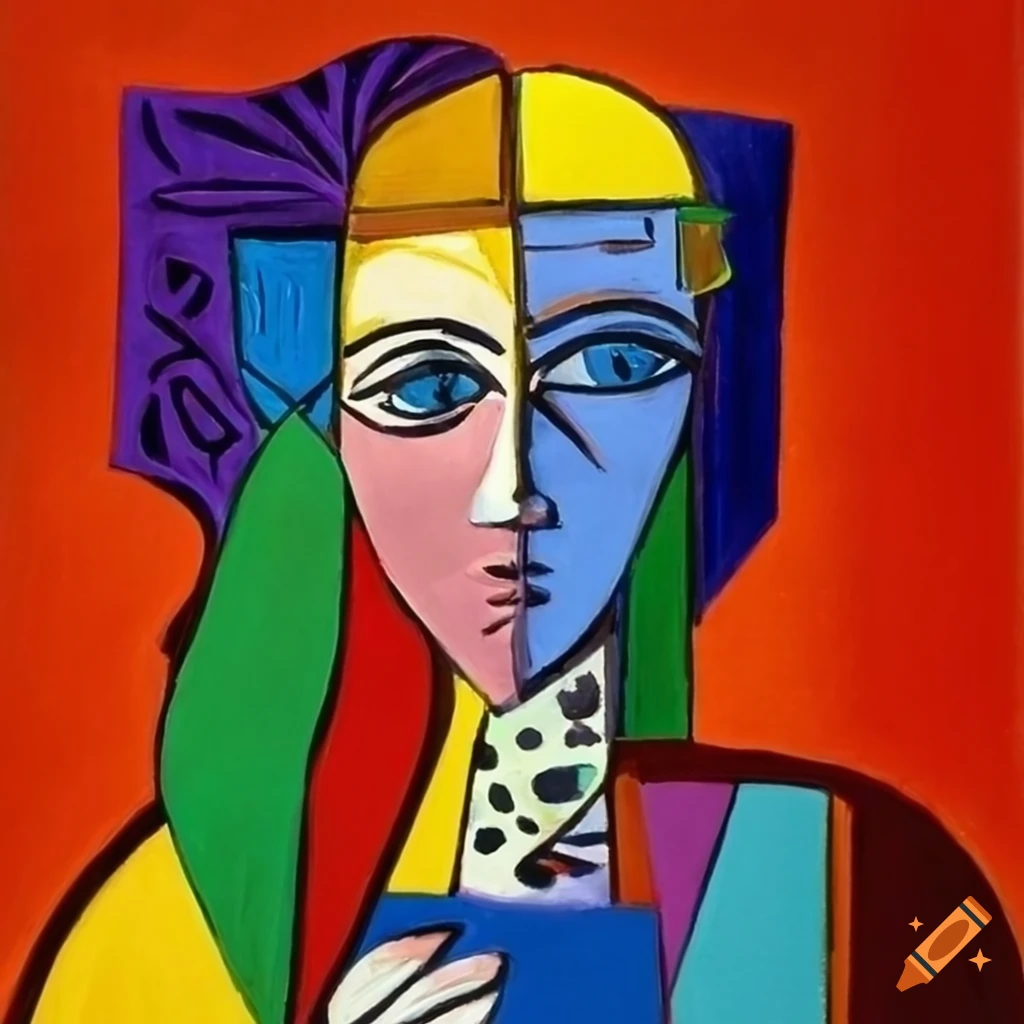 Original artwork inspired by picasso's style on Craiyon