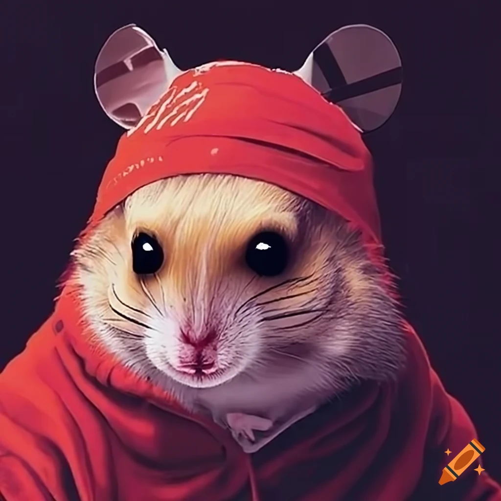 Limp bizkit as a muscly hamster on Craiyon