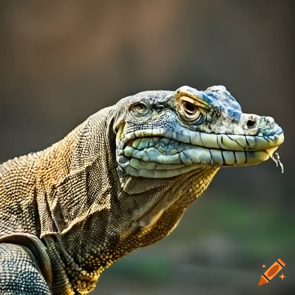 Komodo dragon and siamese crocodile hybrid on Craiyon