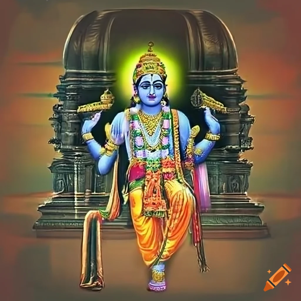 Sri lanka vishnu sculpture on Craiyon