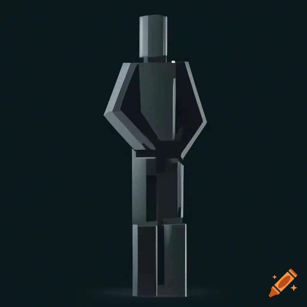 Tall dark faceless humanoid figure on Craiyon