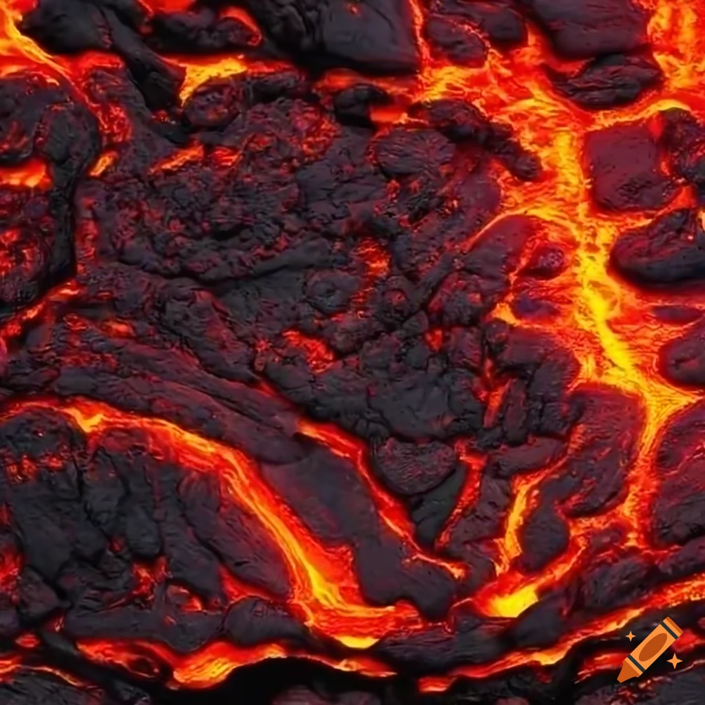 Red striped texture resembling volcano lava on Craiyon
