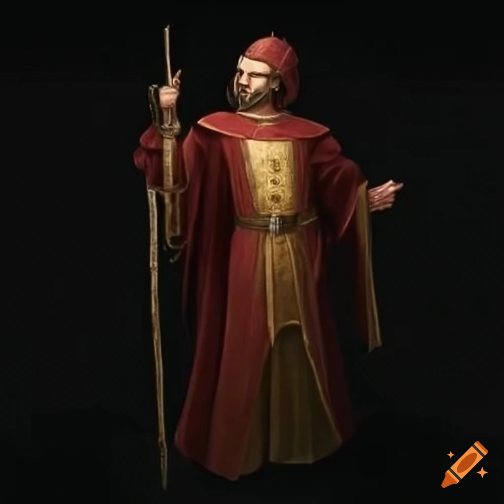 Prince of arragon from merchant of venice standing in full body view on ...