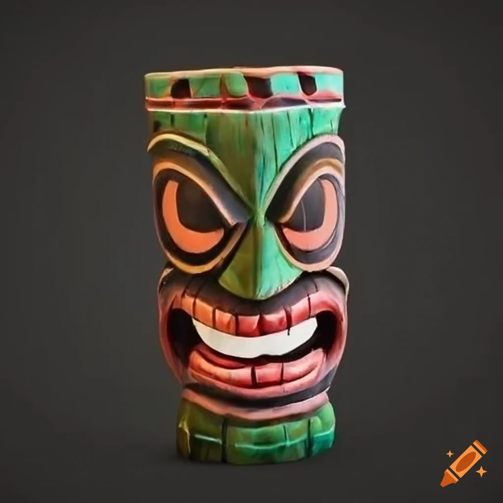 Tiki mask on Craiyon