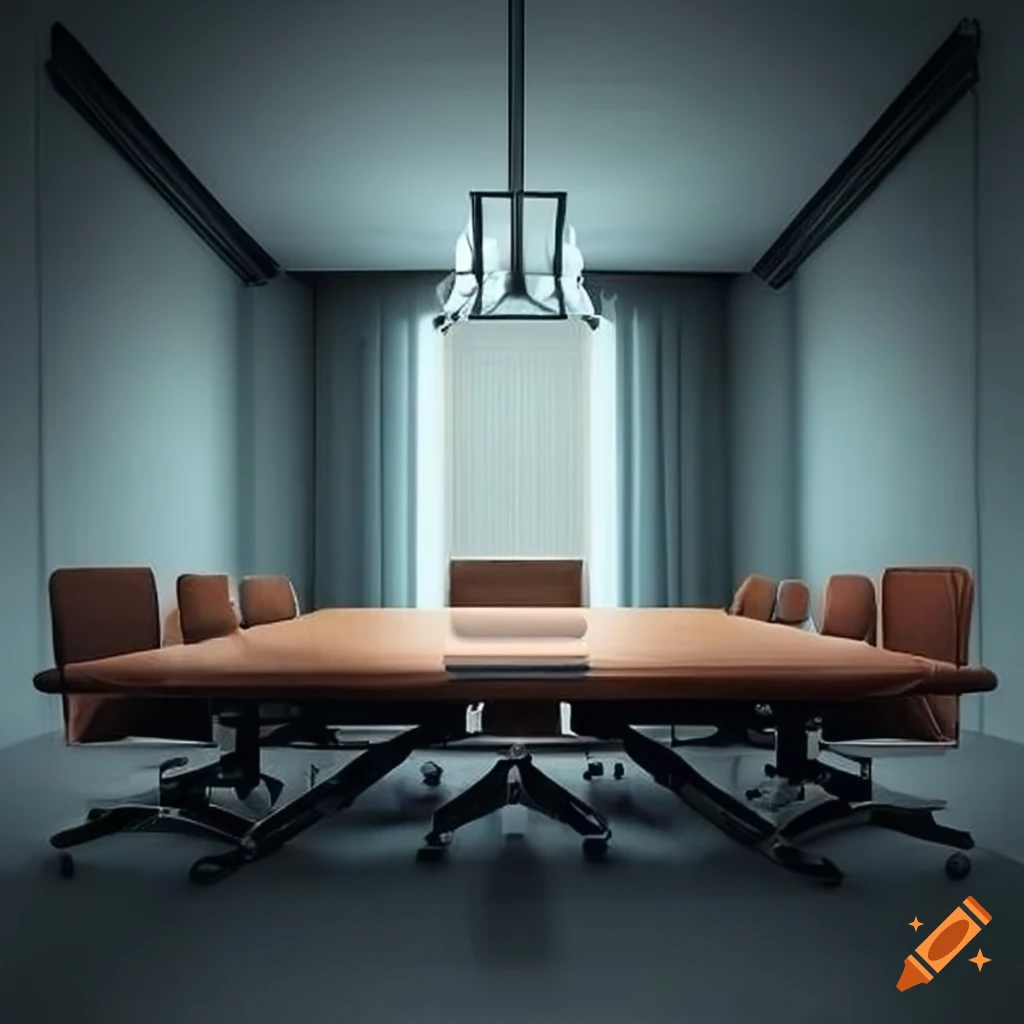 Empty conference room on Craiyon