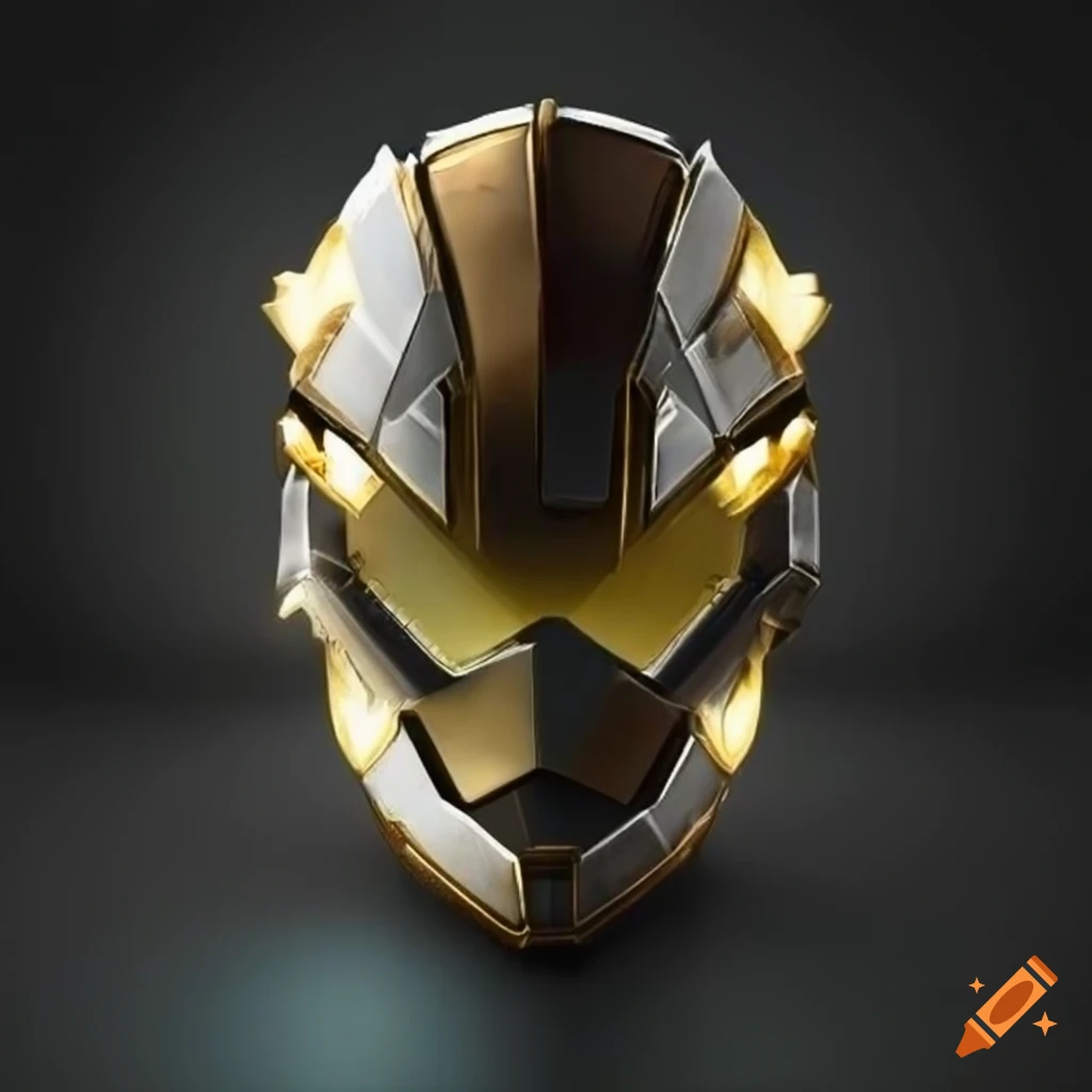 Intricate futuristic superhero helmet with modern technology design on ...