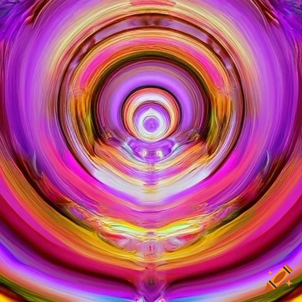 Abstract representation of self-love and inherent beauty with pink, red ...