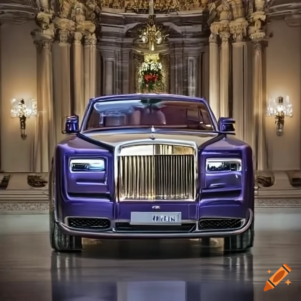 Rolls-royce phantom in front of the opera house on Craiyon