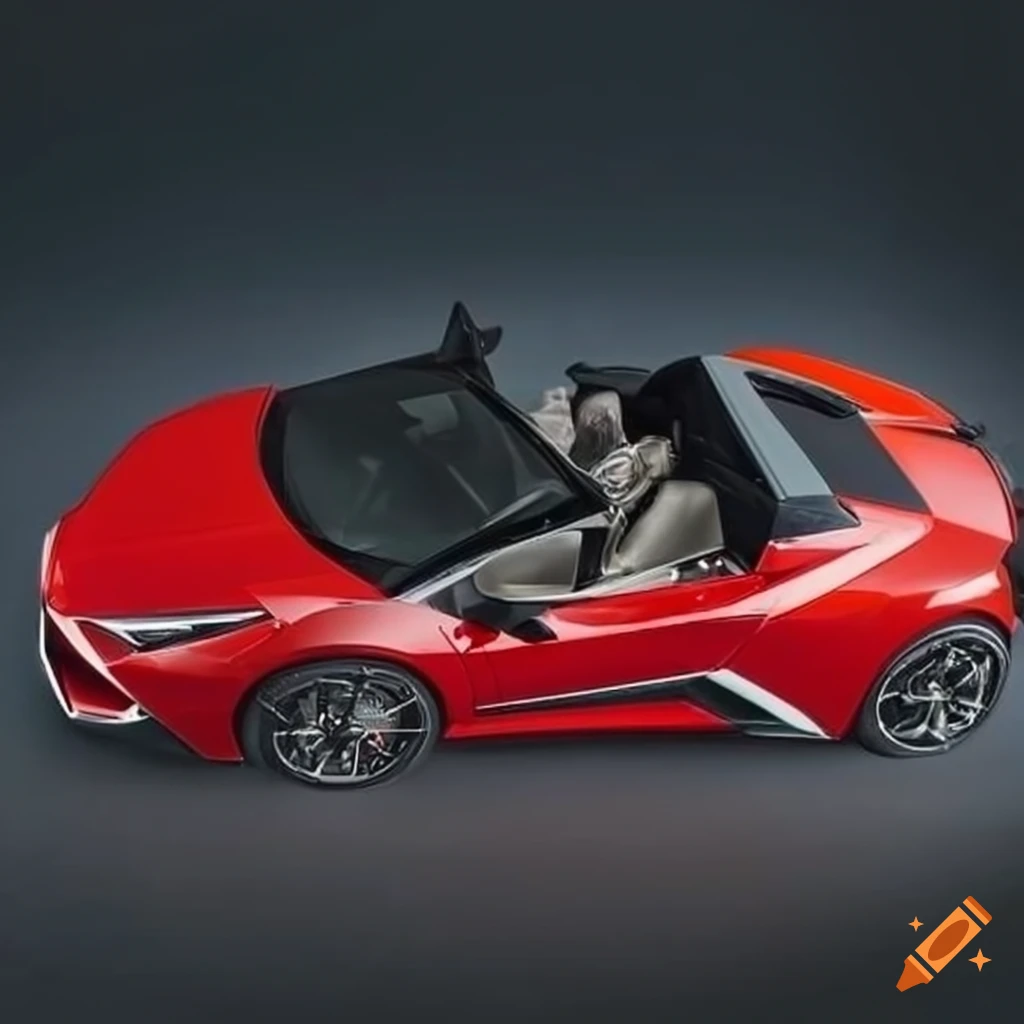 Lamborghini aygo spyder car on Craiyon