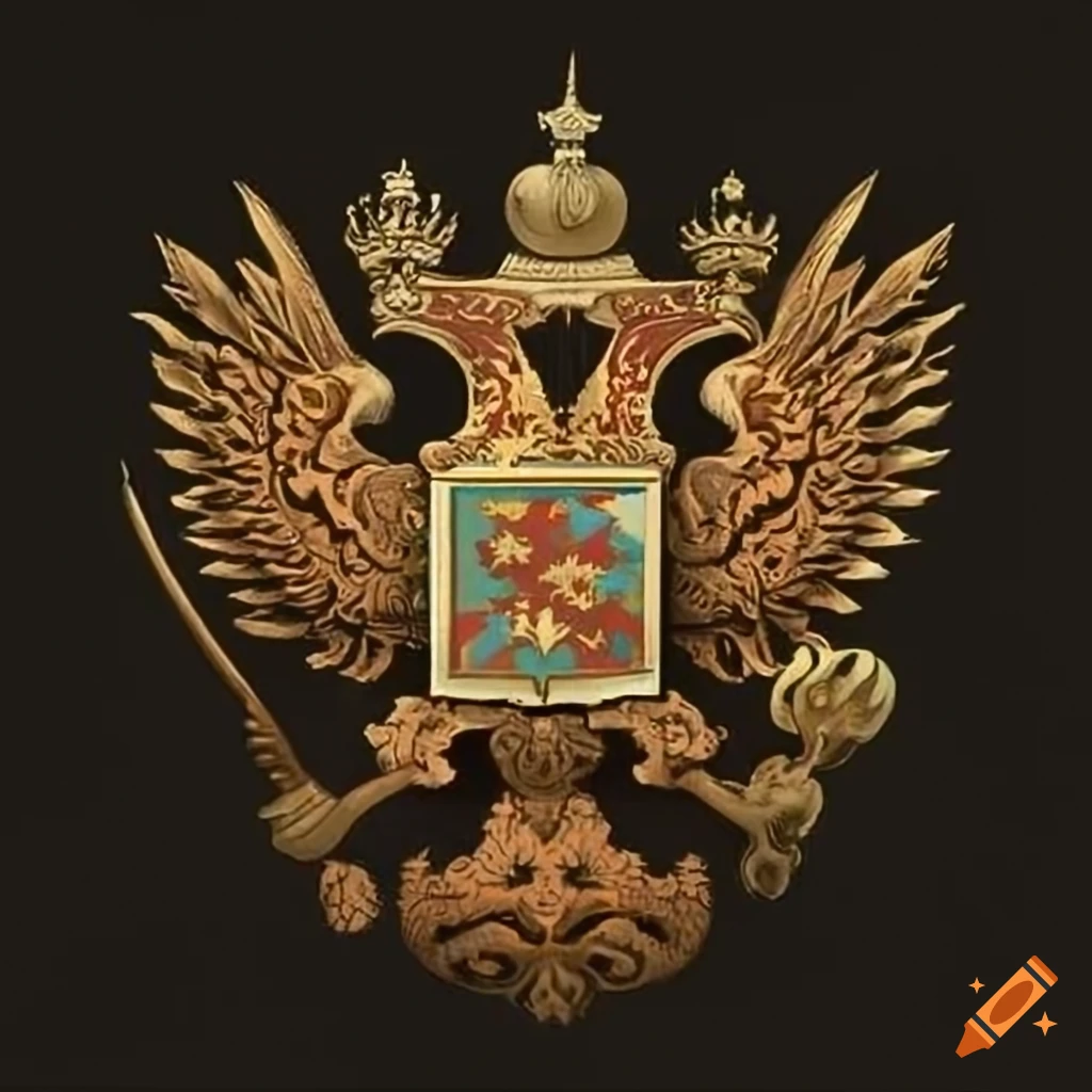 Russian coat of arms with a leopard on Craiyon