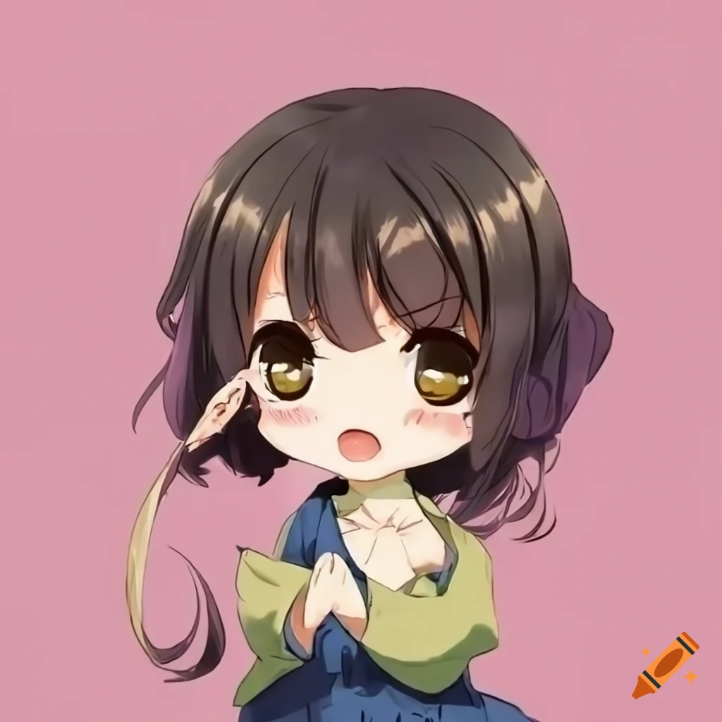 Koga tomoe anime chibi girl character on Craiyon