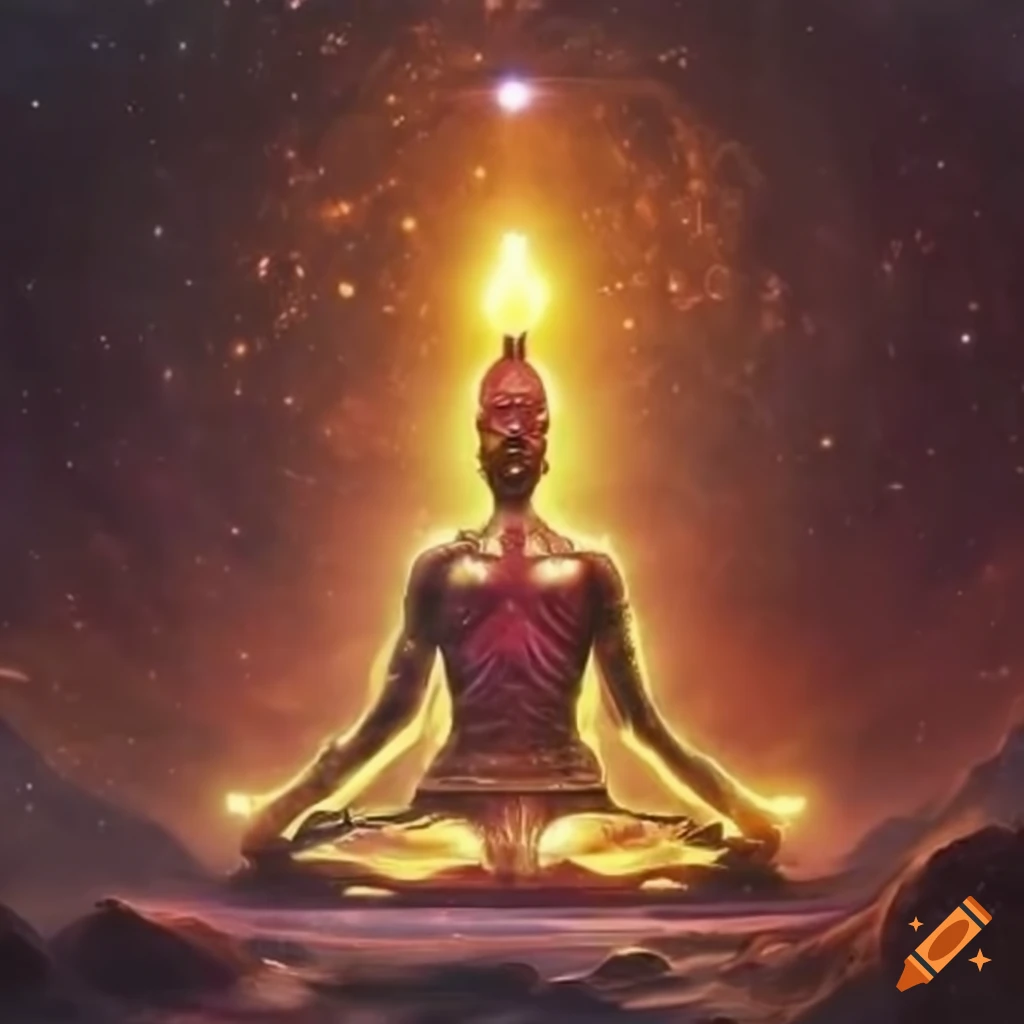 Representation of the ether element in sanskrit philosophy on Craiyon