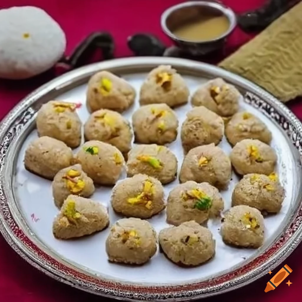 Plate of delicious kalakand sweet on Craiyon