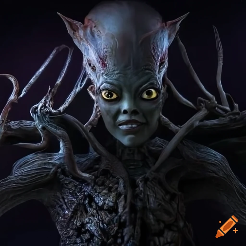 Alien monster princess on Craiyon