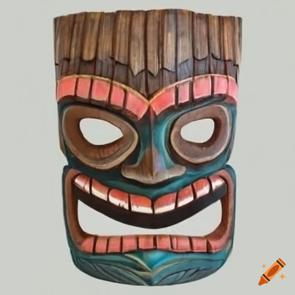 Tiki mask on Craiyon