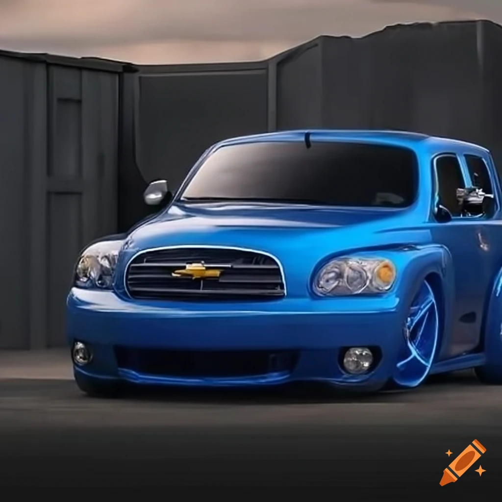 Blue Chevy Hhr Ss With Lowered Suspension On Craiyon