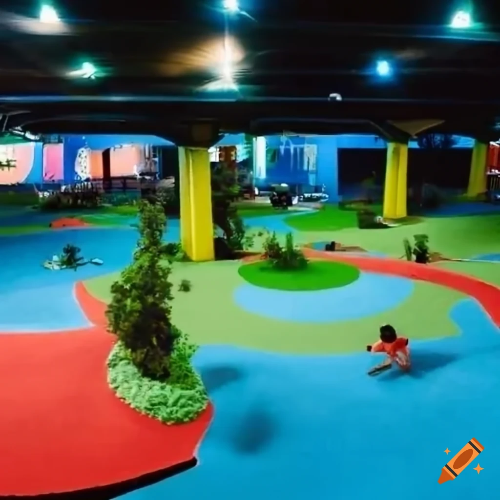 Liminal space playground on Craiyon