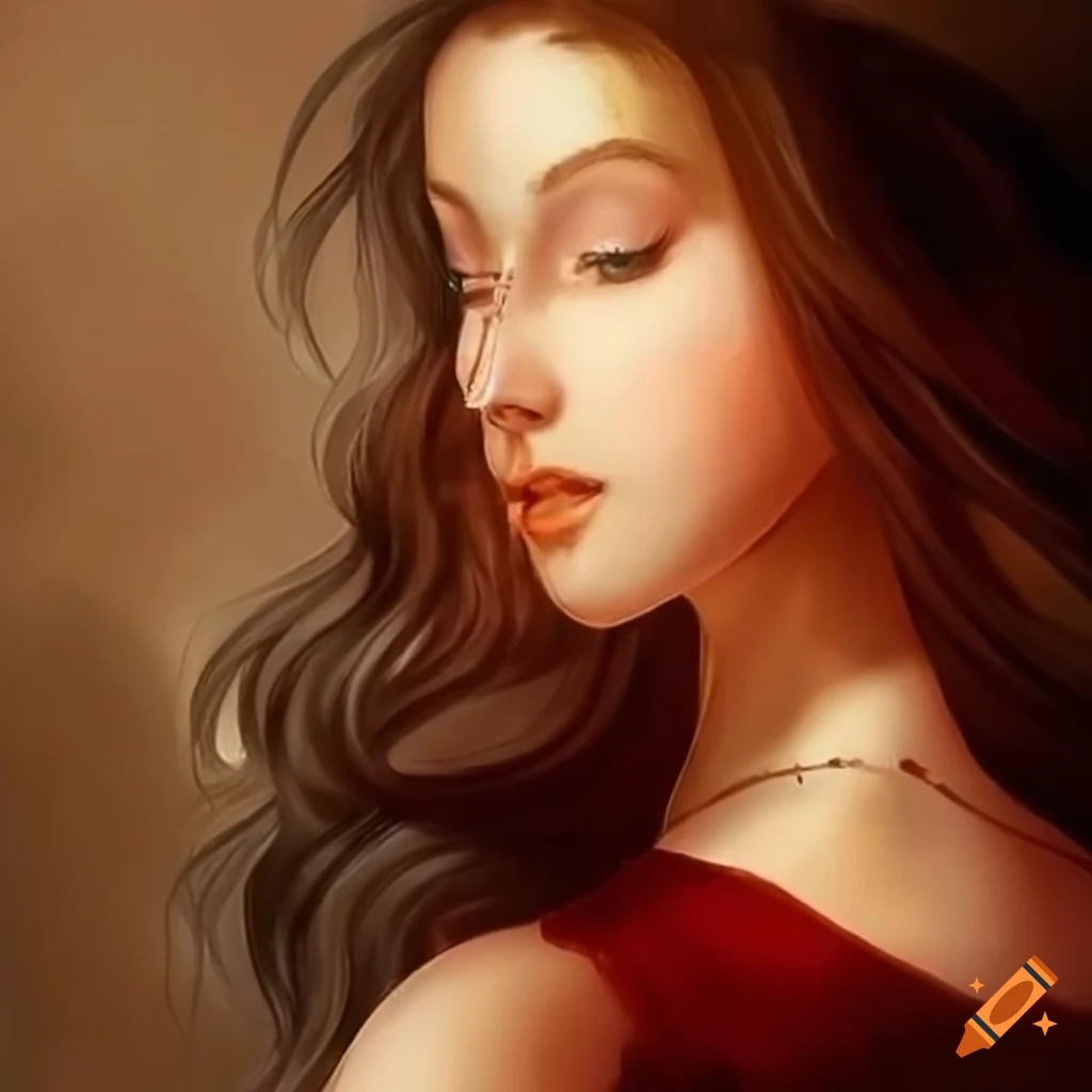 Beautiful lady on Craiyon