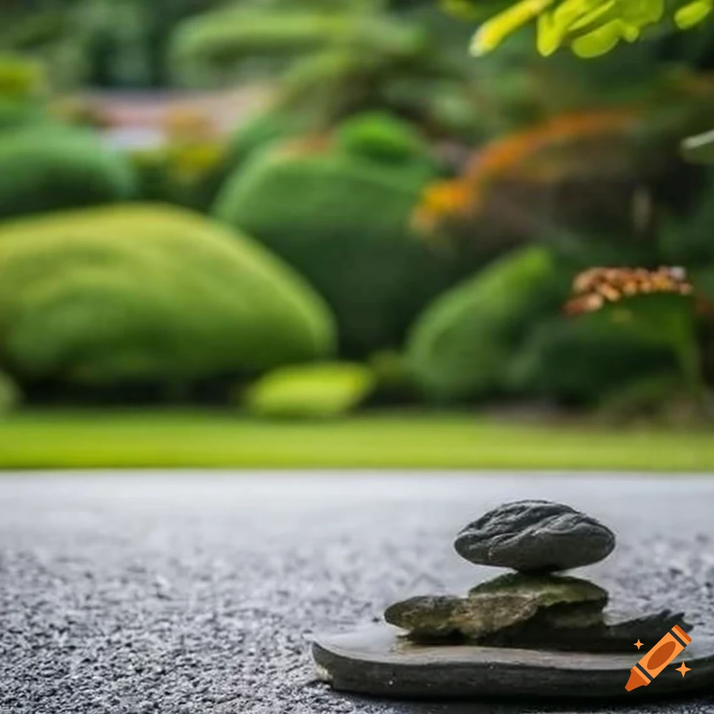 Minimalist japanese zen garden on Craiyon