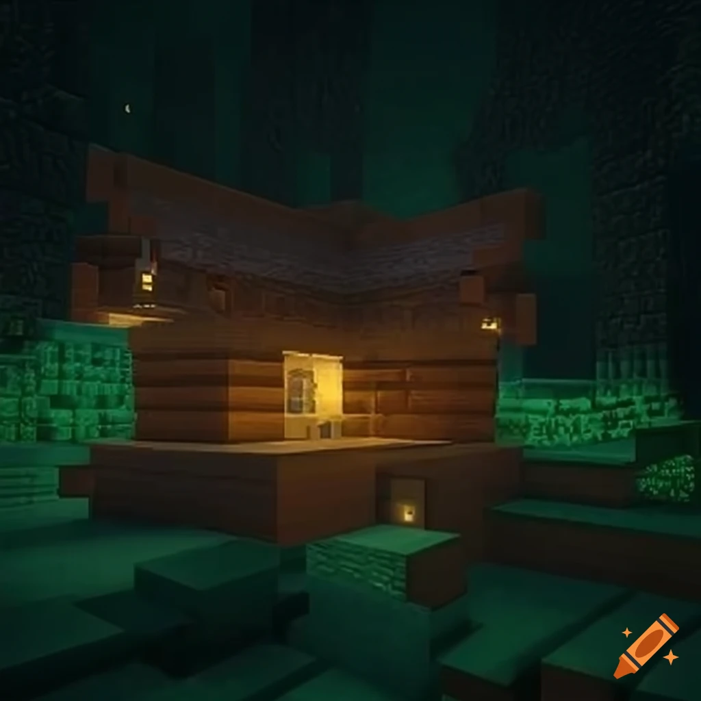 Cozy hut in a minecraft style on Craiyon
