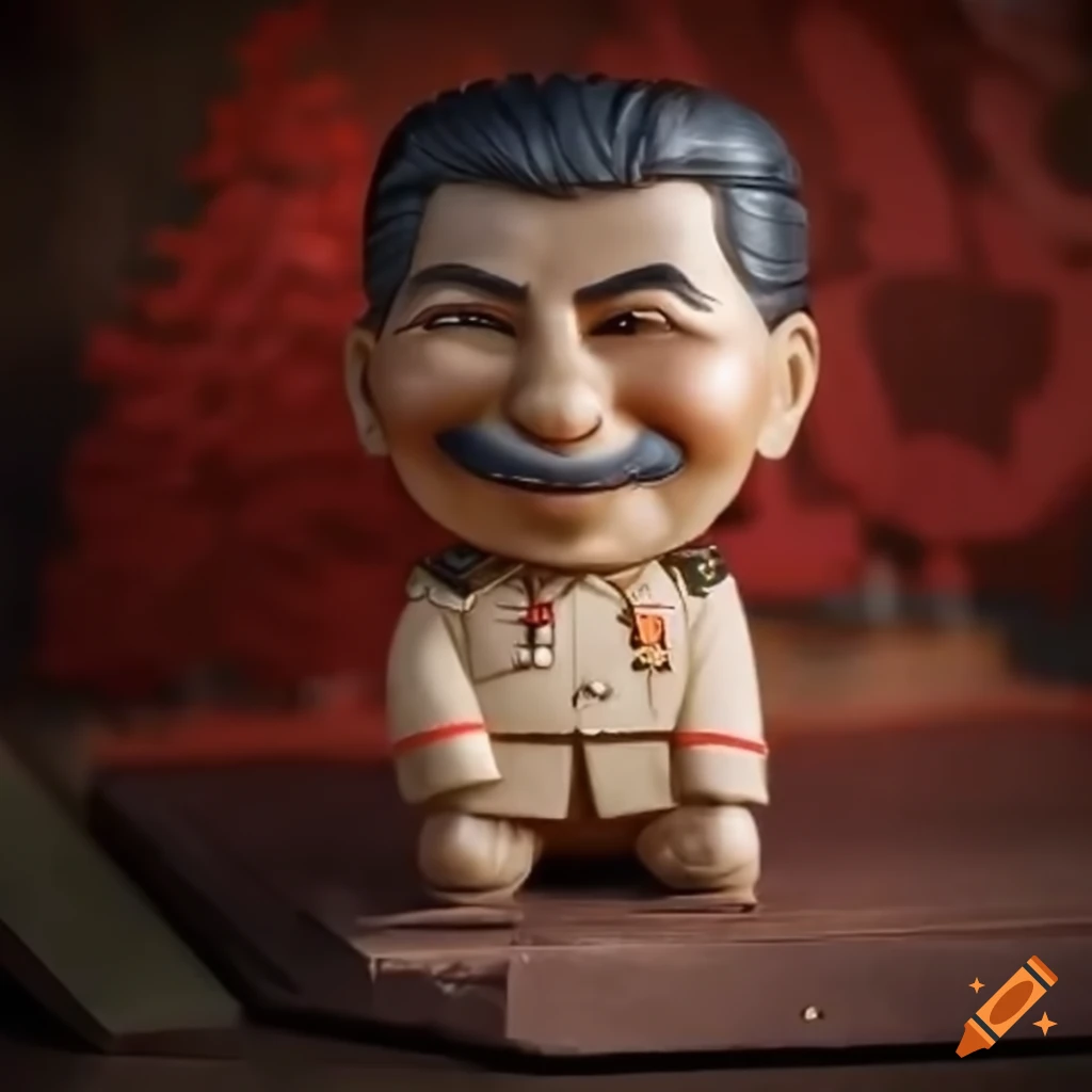 Happy chibi stalin on Craiyon