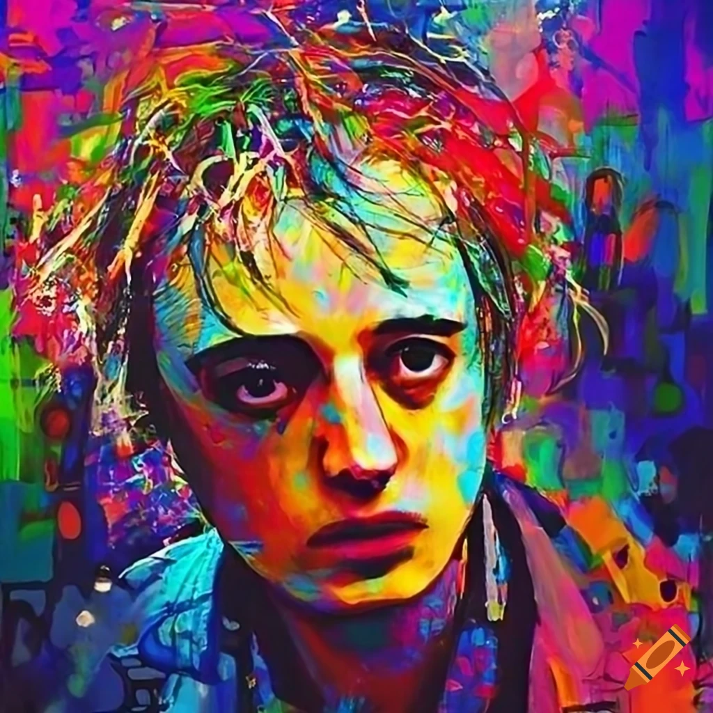 Colorful abstract modern art by pete doherty on Craiyon