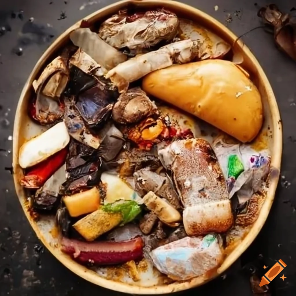 Food made from unconventional ingredients on Craiyon