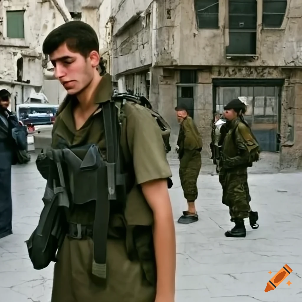 Idf checkpoint guard in bethlehem on Craiyon