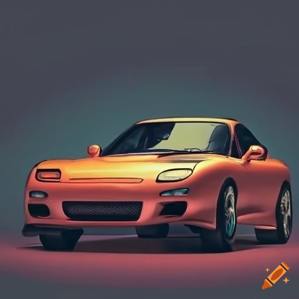 Mazda rx7 on Craiyon