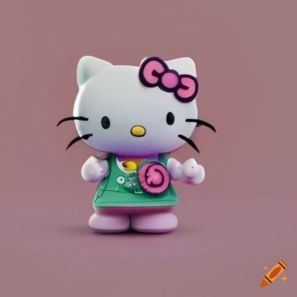 Hello kitty with a cannabis leaf on Craiyon