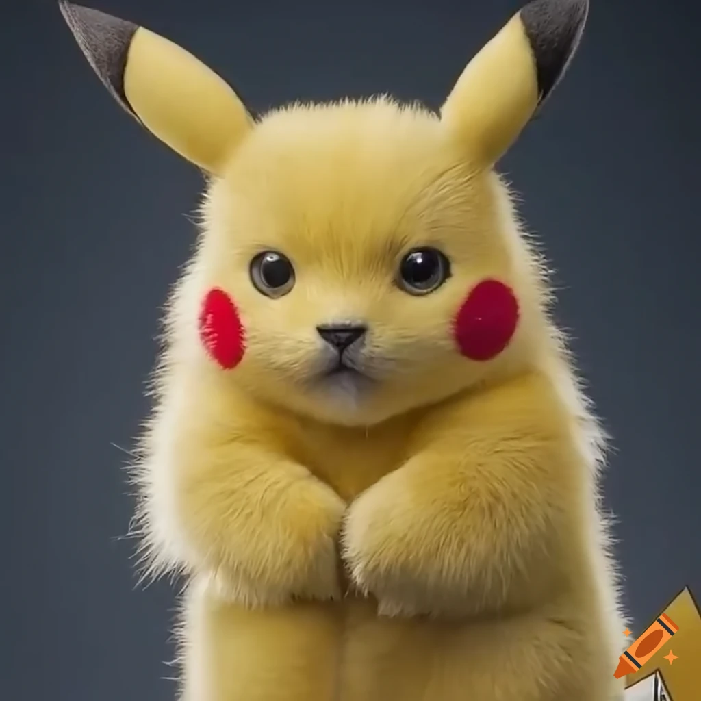 Close-up of hyper-realistic pikachu with unreal engine 5 on Craiyon