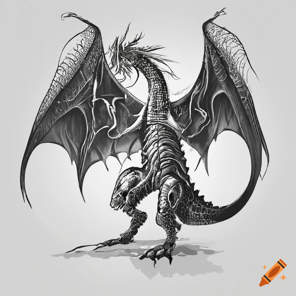 Person transforming into a magnificent dragon in a fantasy scene on Craiyon