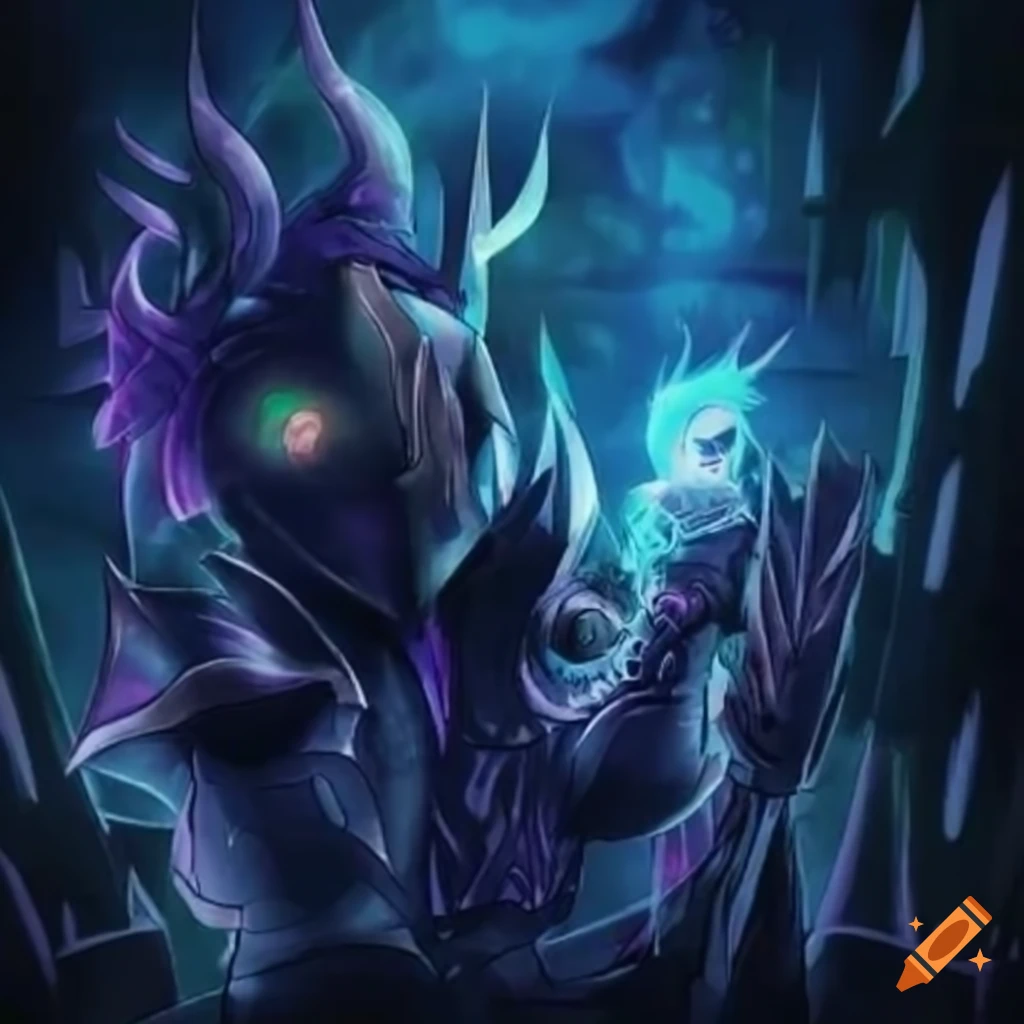 Ethereal ghostly armory with ancient weapons and enchanted armor in a ...