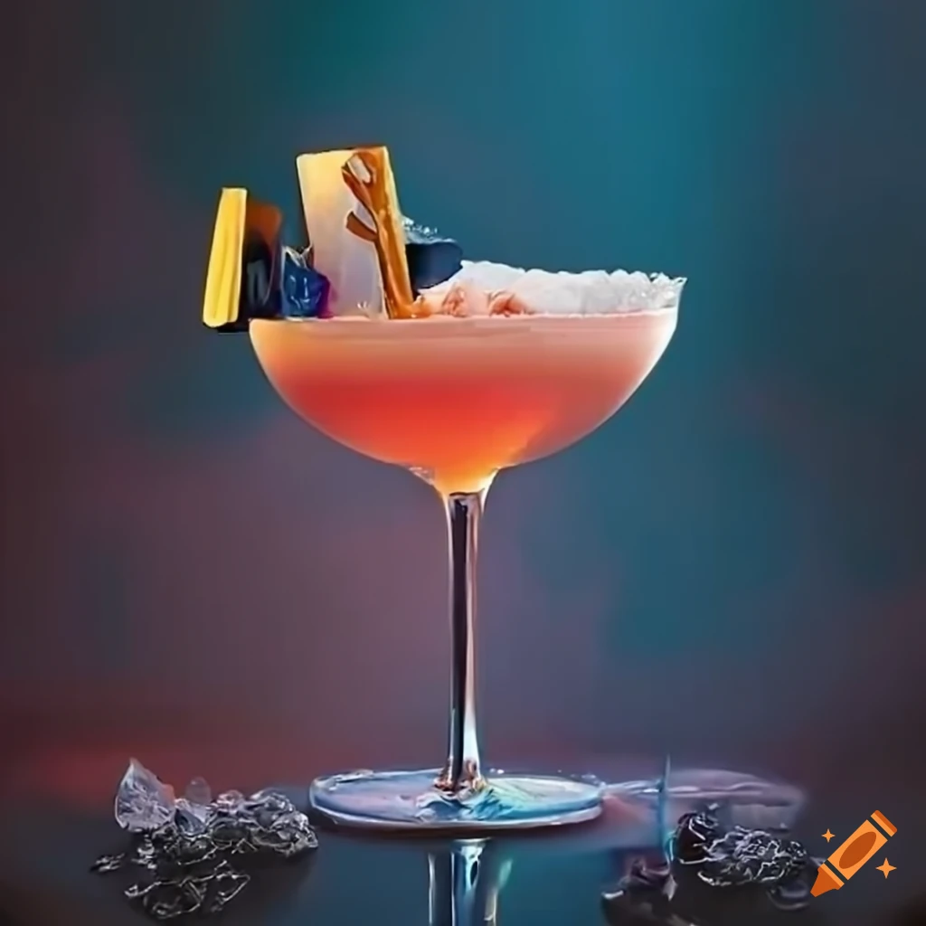 Ai-themed cocktail on Craiyon