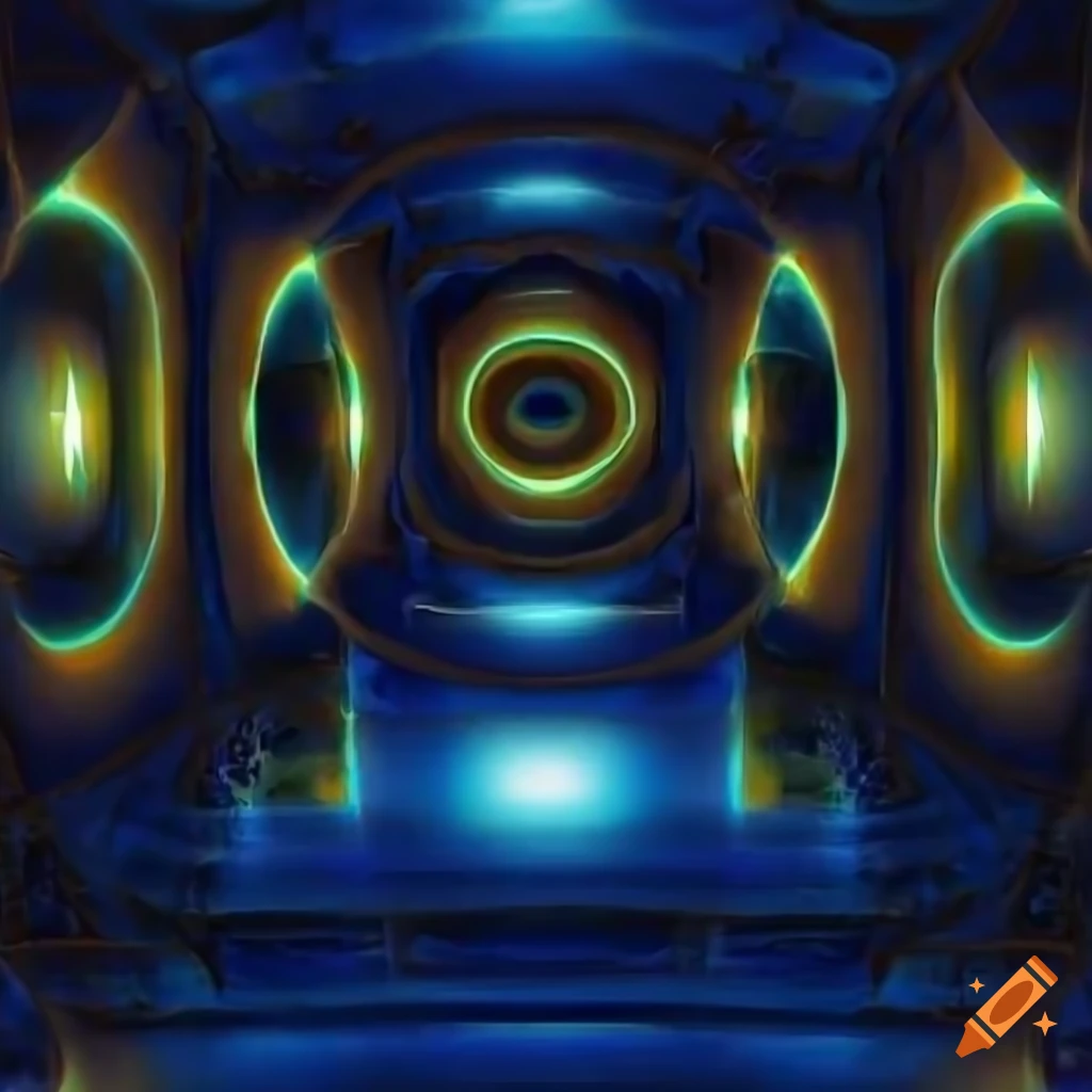 Ai artwork of interdimensional portal and otherworldly realms in a ...