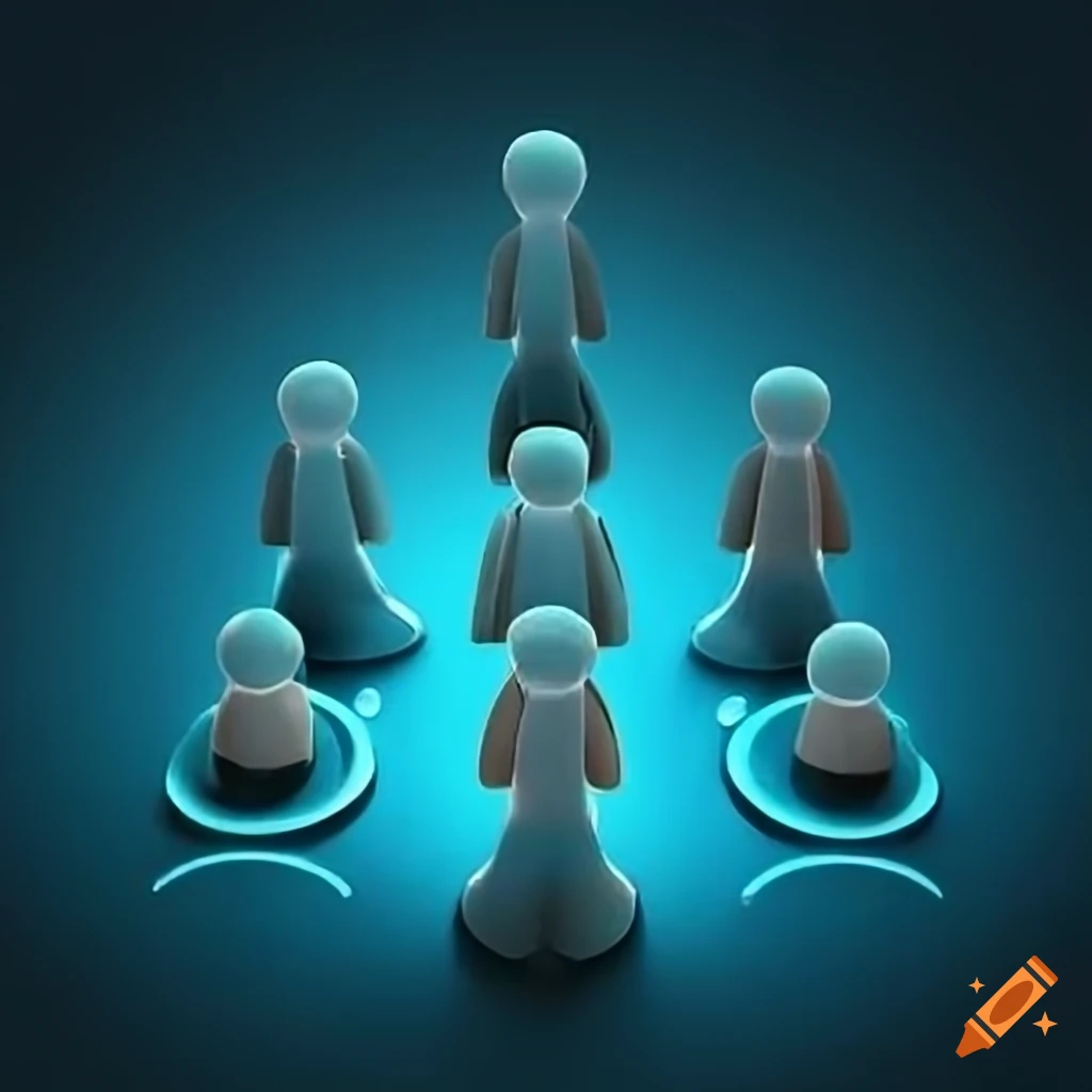 Organizational structure diagram on Craiyon