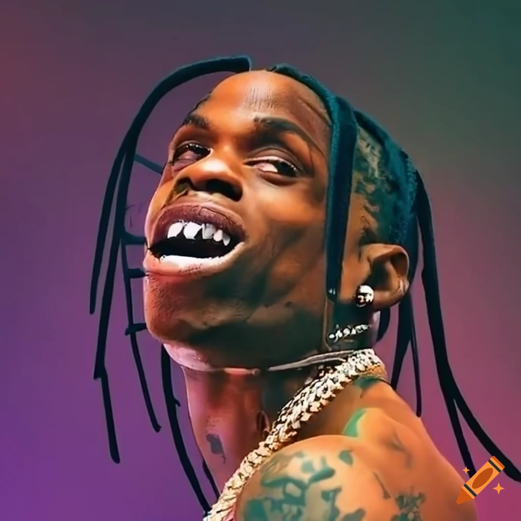 Alternative portrayal of travis scott on Craiyon